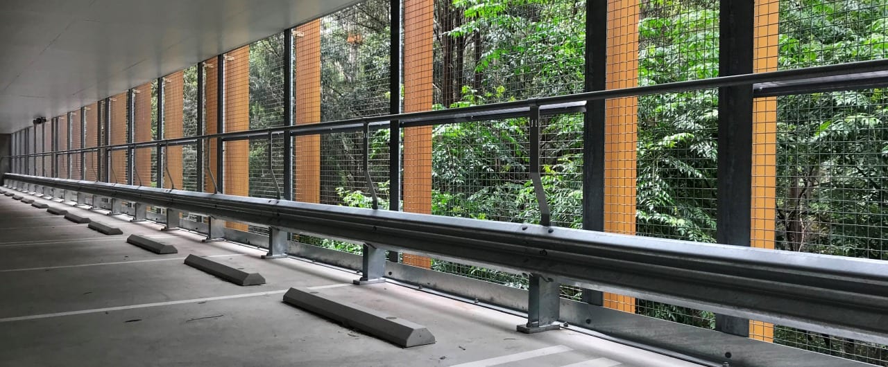 RhinoStop® Guardrail | Car Park Safety Barrier